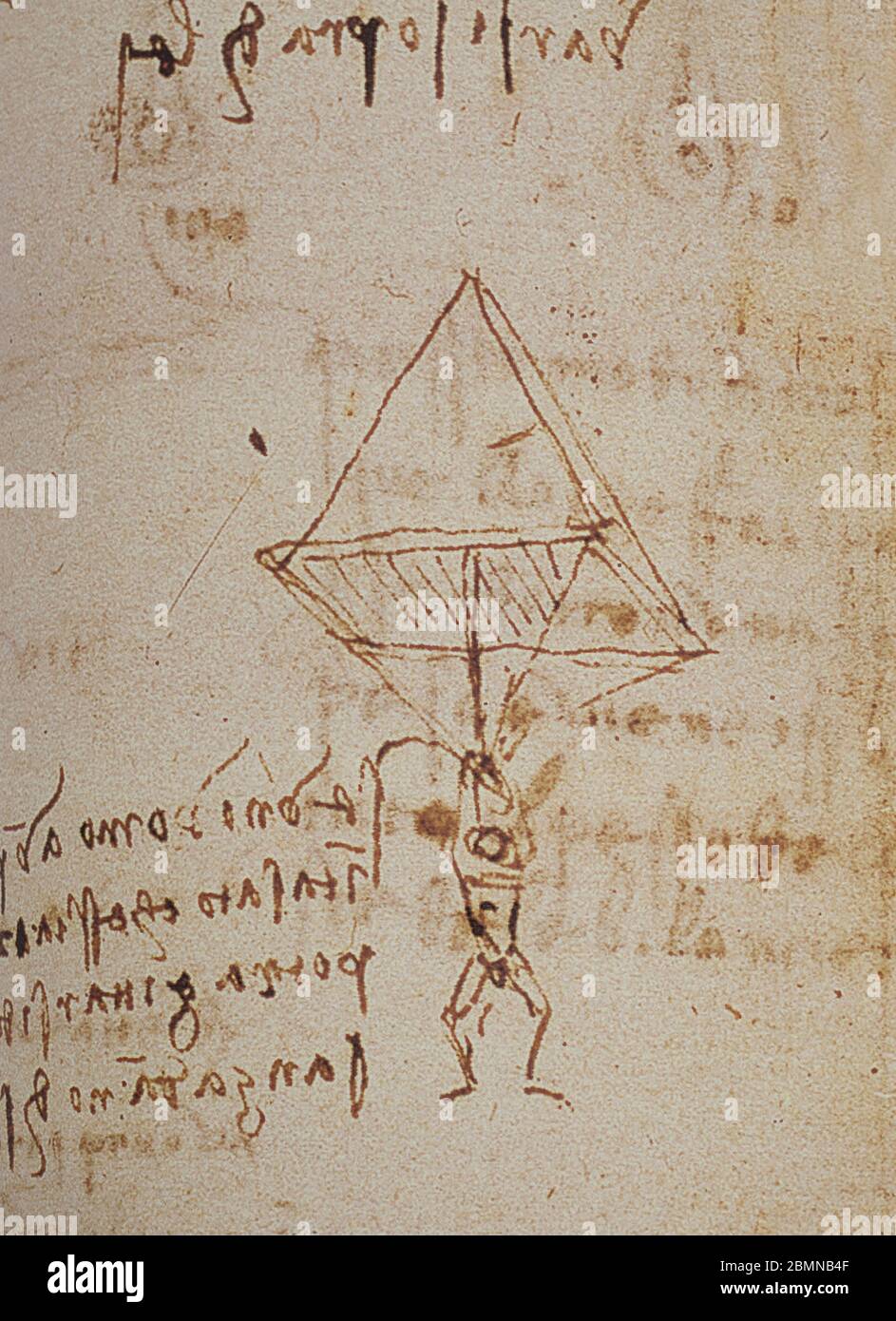 Leonardo Da Vinci Parachute Sketch