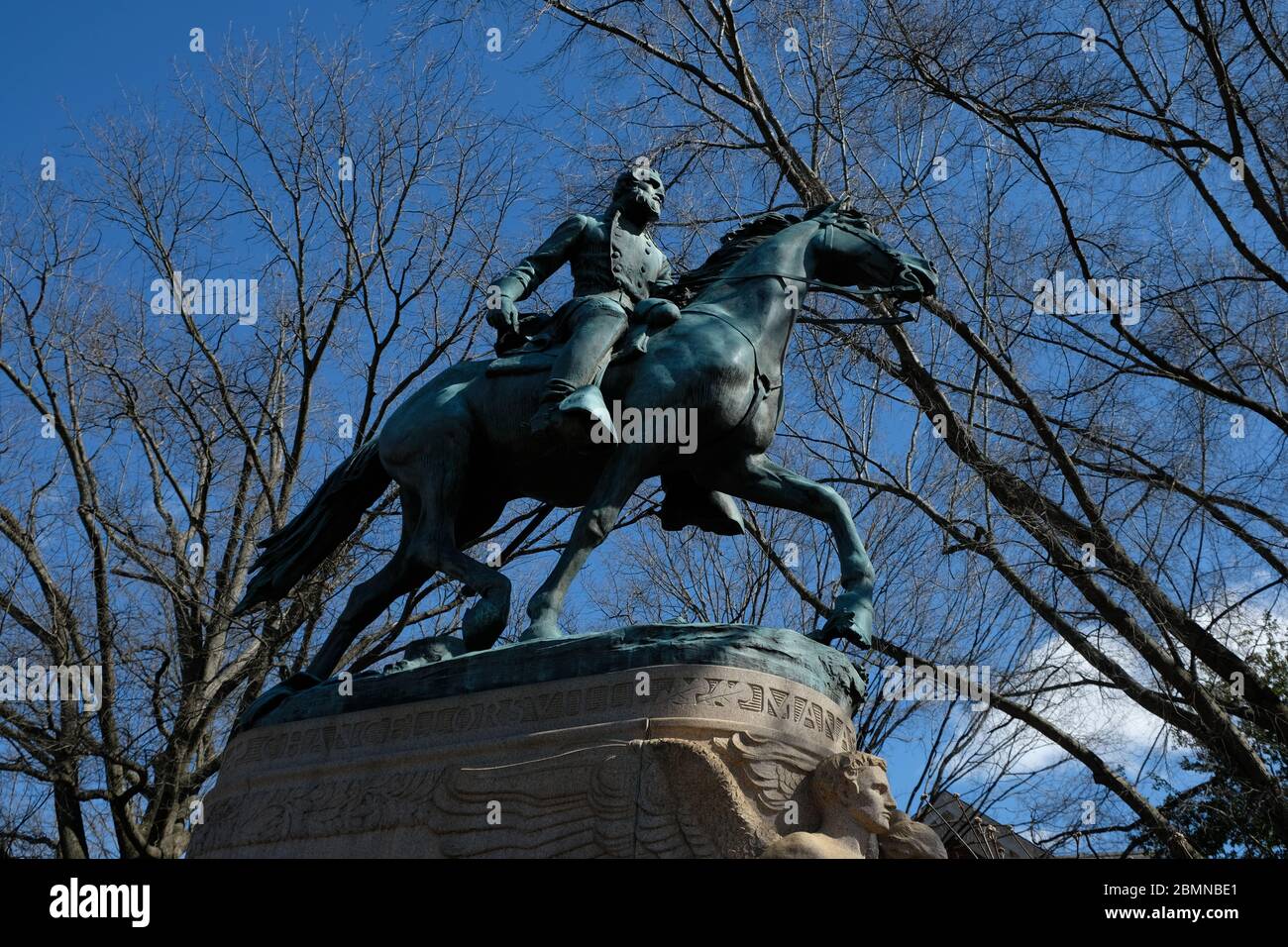 Equestrian statue of Stonewall Jackson, Chalottesville, Va Stock Photo ...