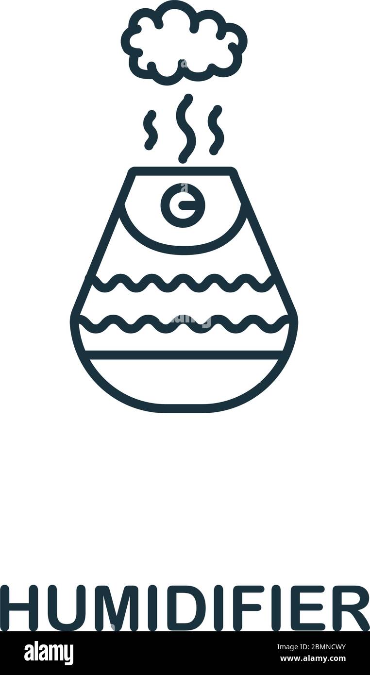 Humidifier icon from household collection. Simple line Humidifier icon ...