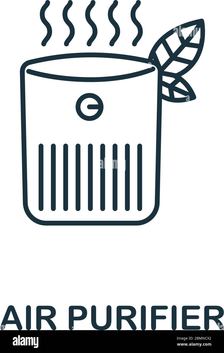 Air Purifier icon from household collection. Simple line Air Purifier ...