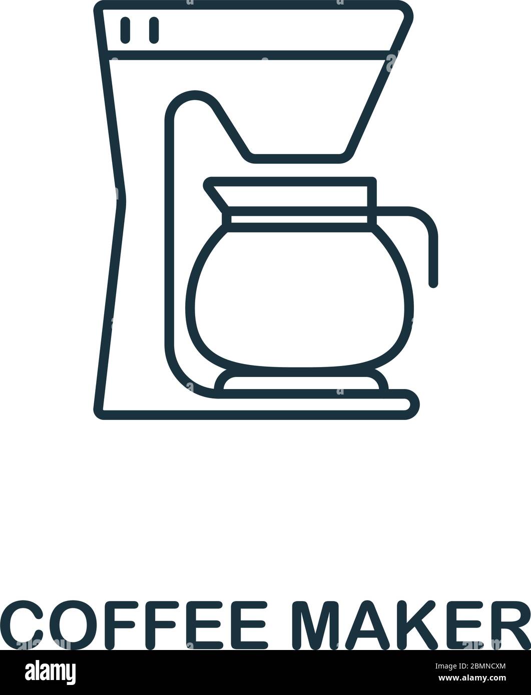 Coffee Maker icon from household collection. Simple line Coffee Maker ...