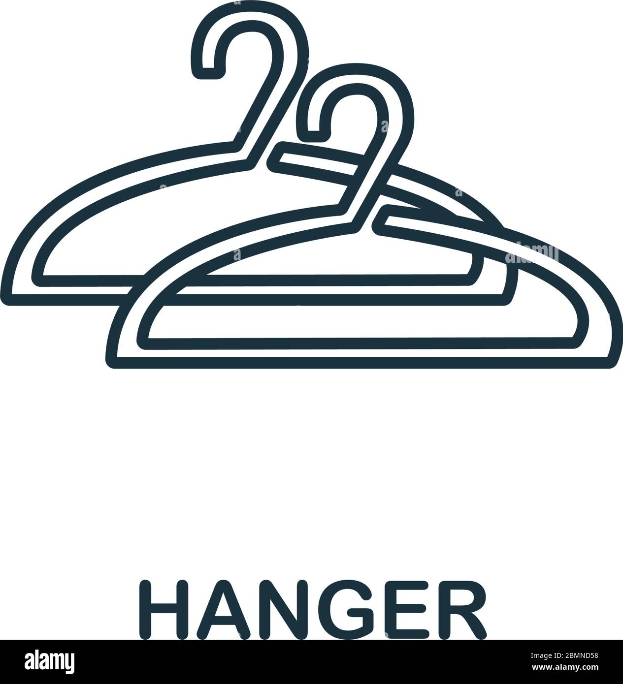 Hanger icon from interior collection. Simple line element Hanger symbol ...