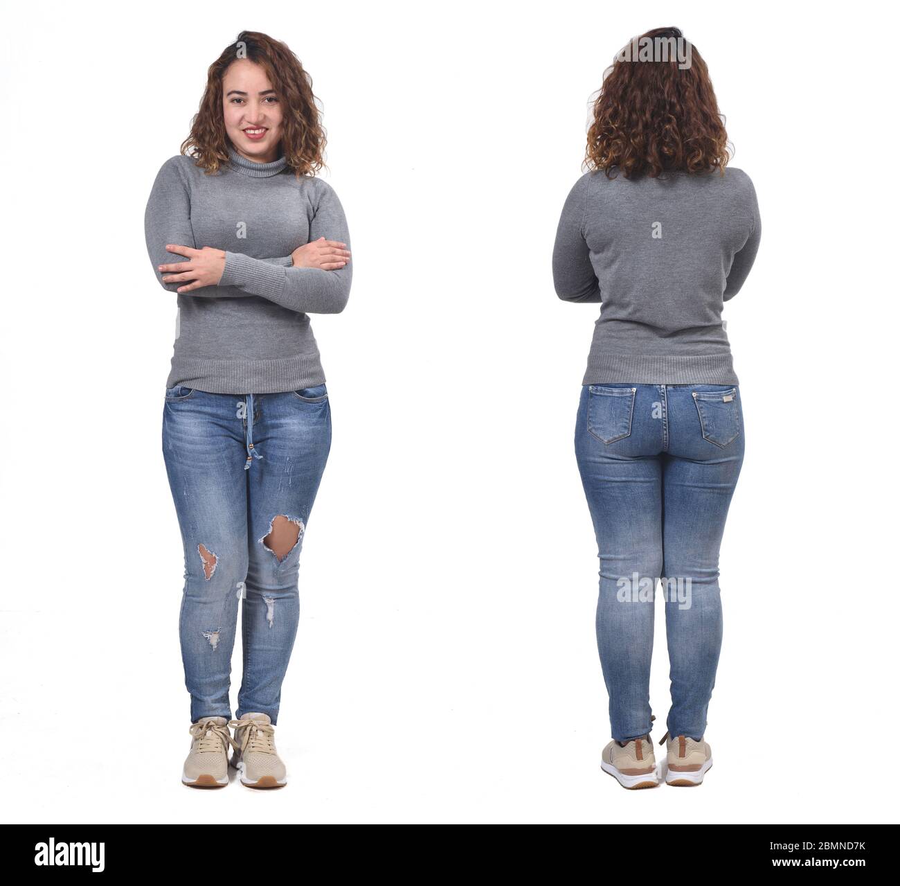 Arms behind back Cut Out Stock Images & Pictures - Alamy