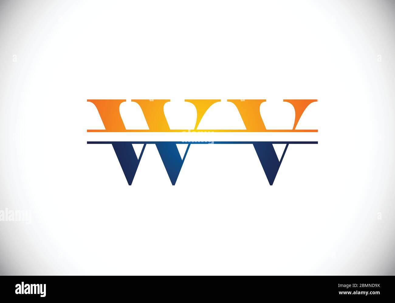 Initial Monogram Letter W V Logo Design Vector Template. Graphic ...