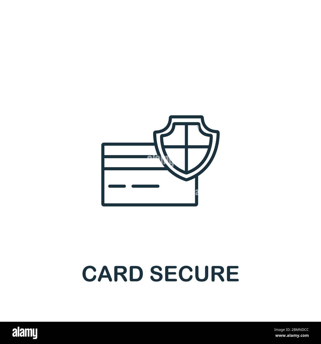 Card Secure icon from security collection. Simple line element Card ...