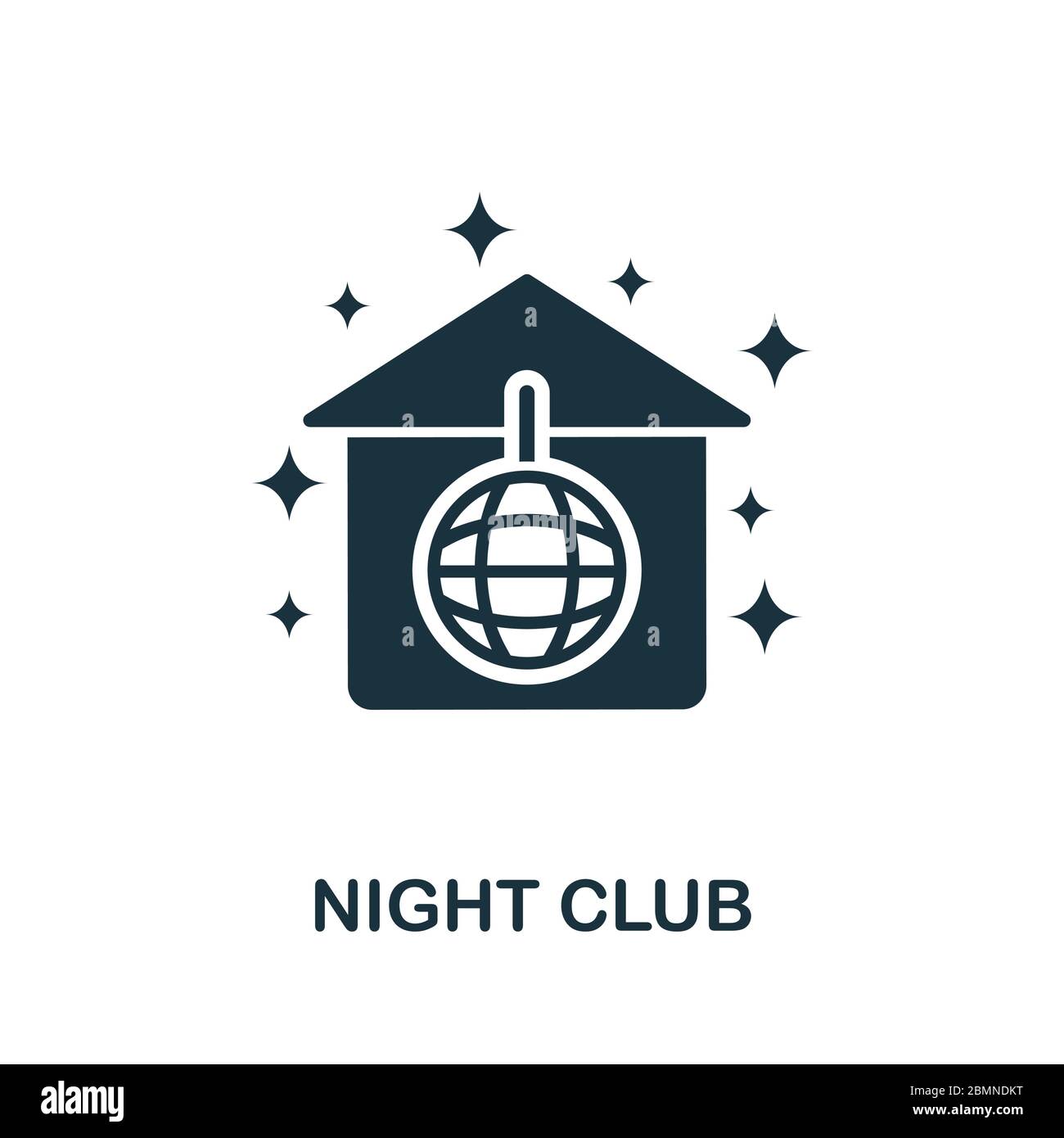 Night Club icon. Simple illustration from night club collection ...