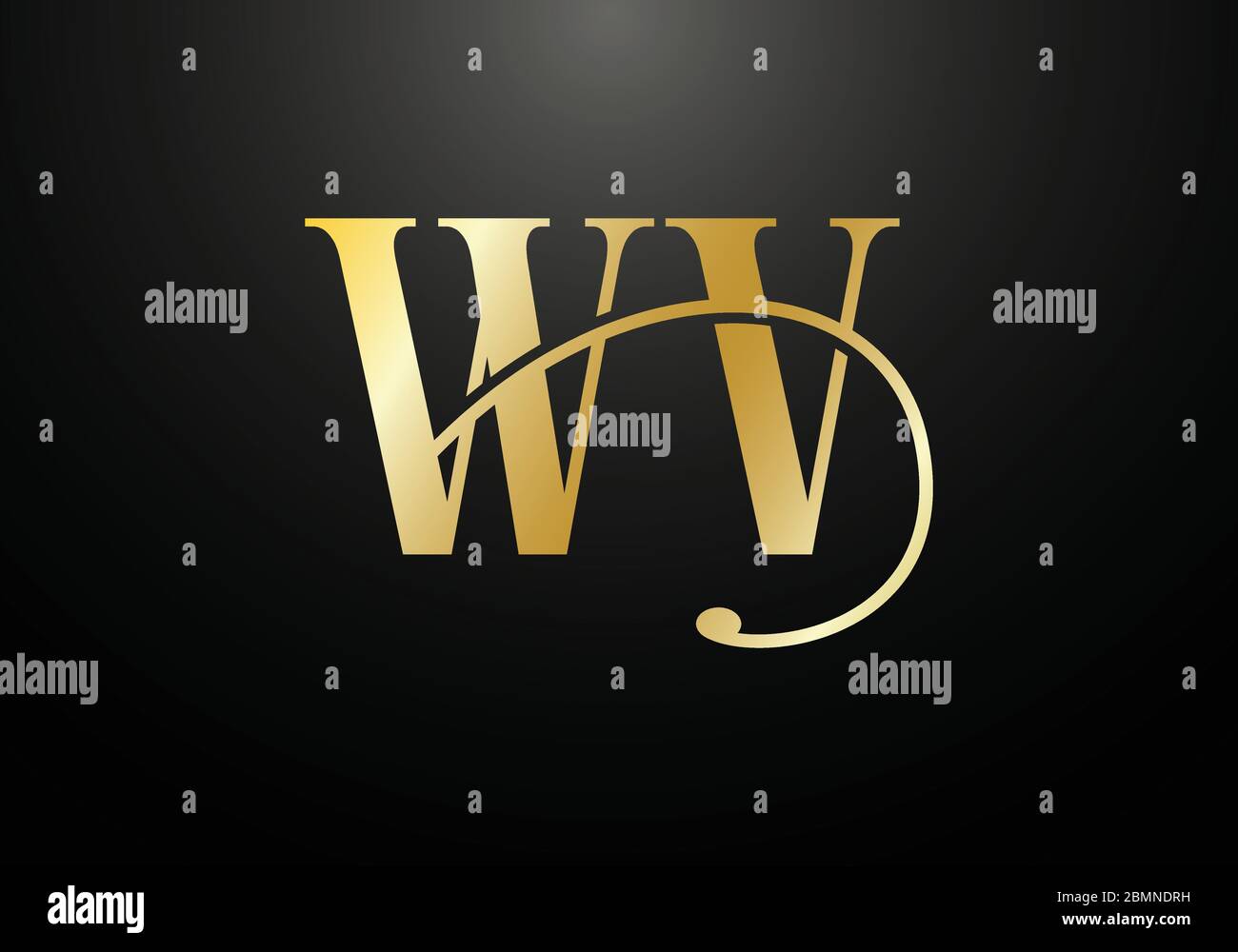Initial Monogram Letter W V Logo Design Vector Template. Graphic ...