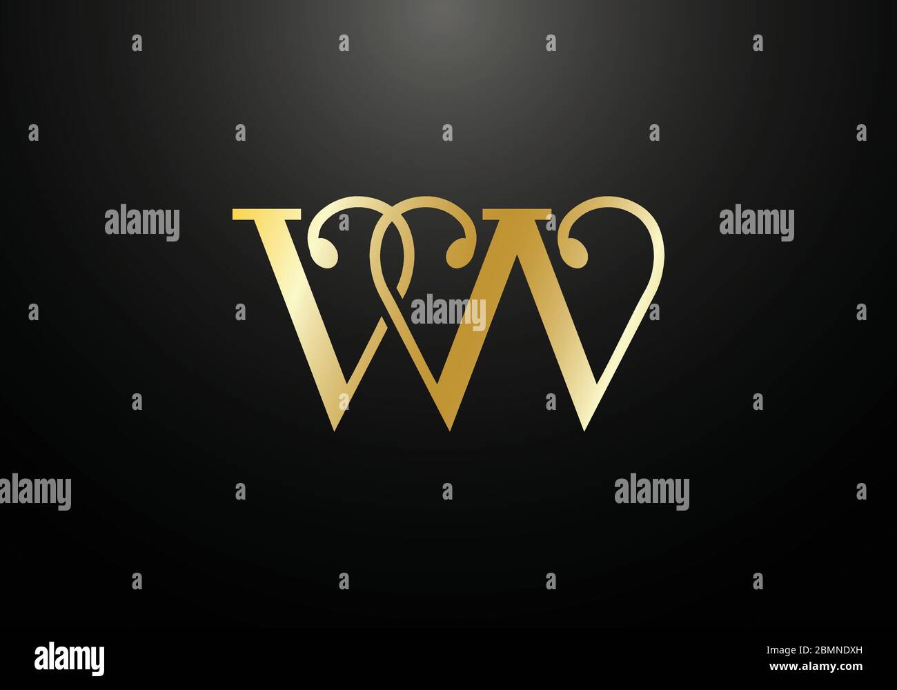 Initial Monogram Letter W V Logo Design Vector Template. Graphic ...