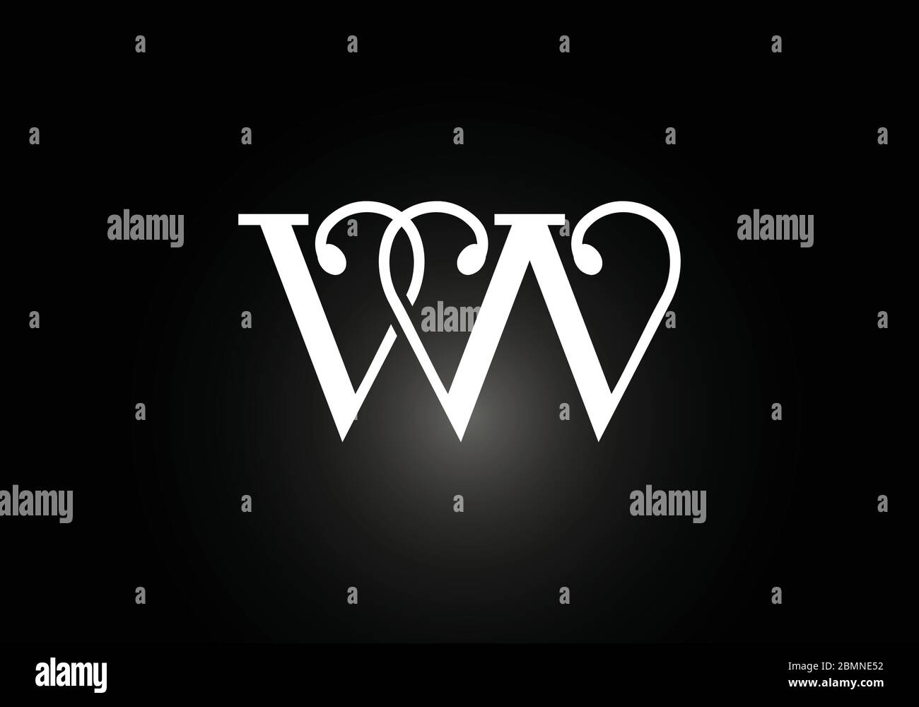 Initial Monogram Letter W V Logo Design Vector Template. Graphic ...