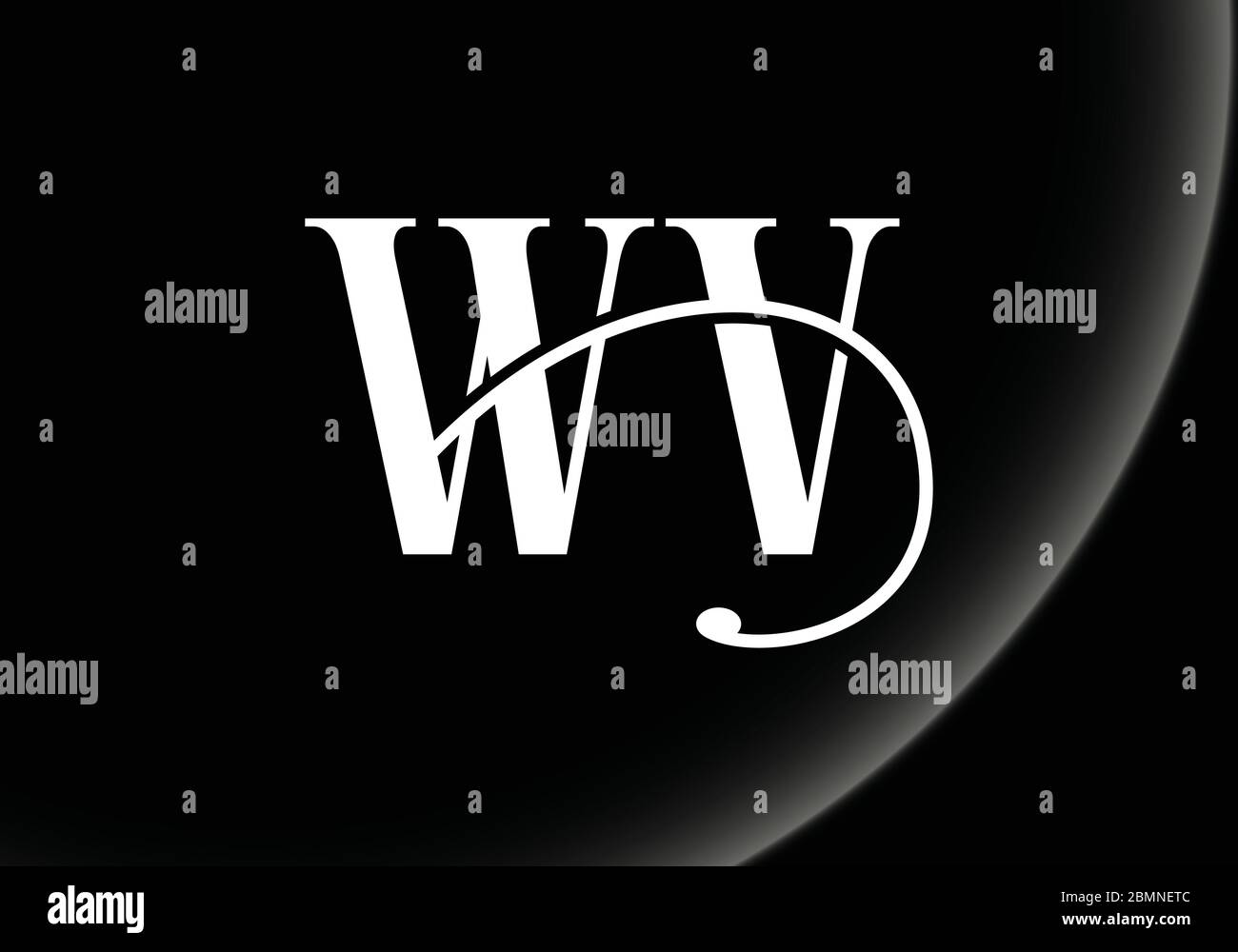 Initial Monogram Letter W V Logo Design Vector Template. Graphic ...