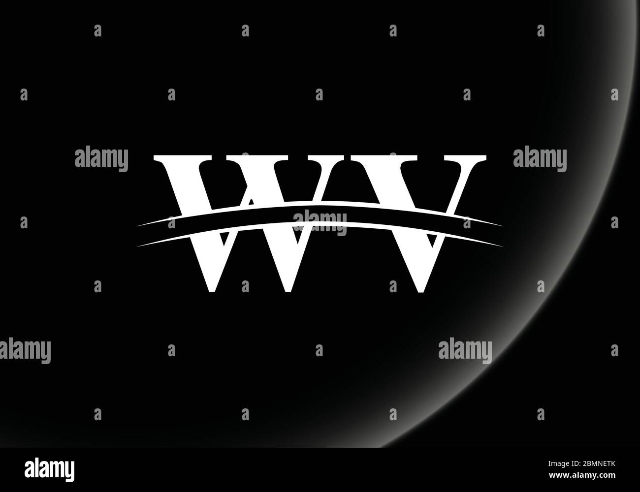 Initial Monogram Letter W V Logo Design Vector Template. Graphic ...