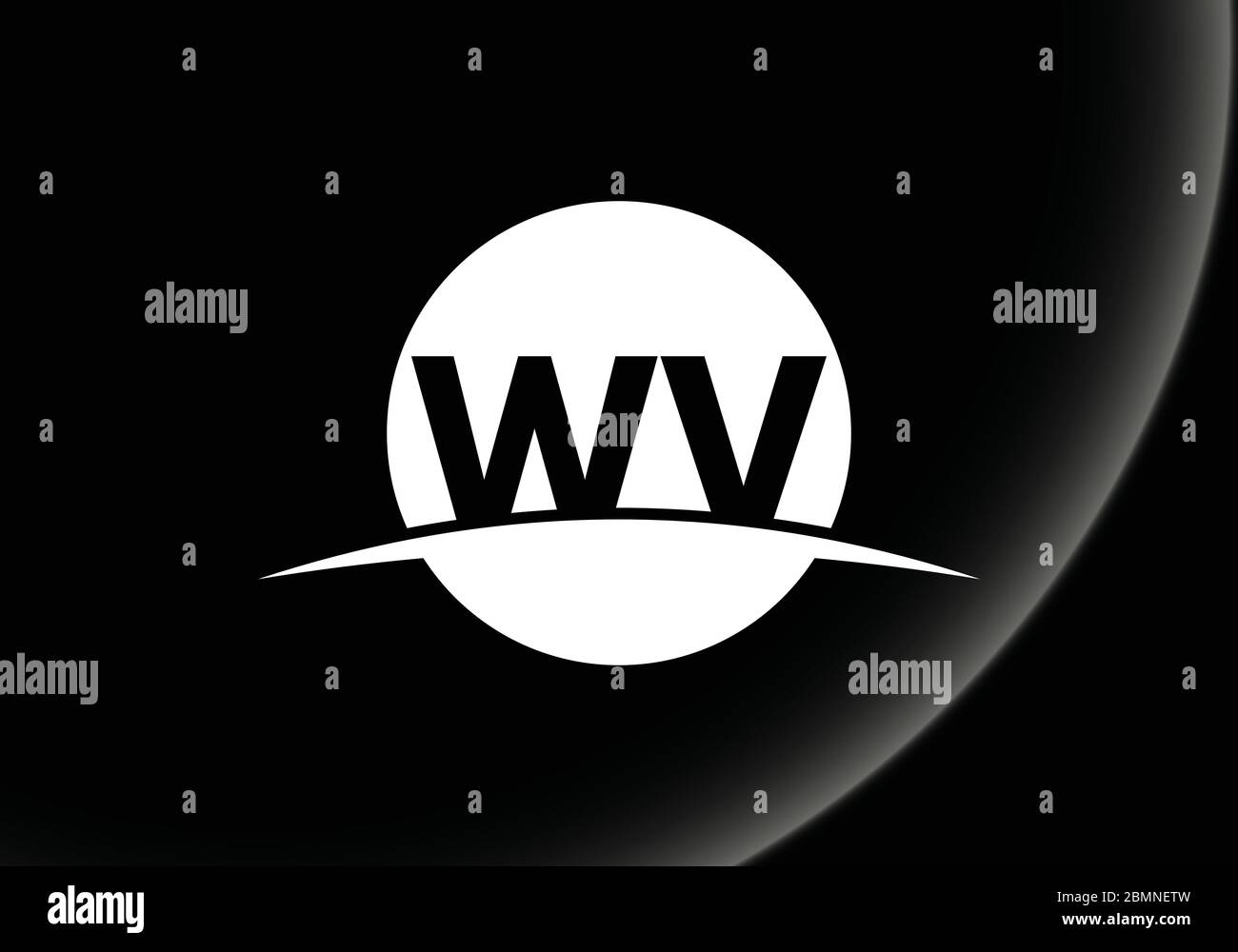 Initial Monogram Letter W V Logo Design Vector Template. Graphic ...