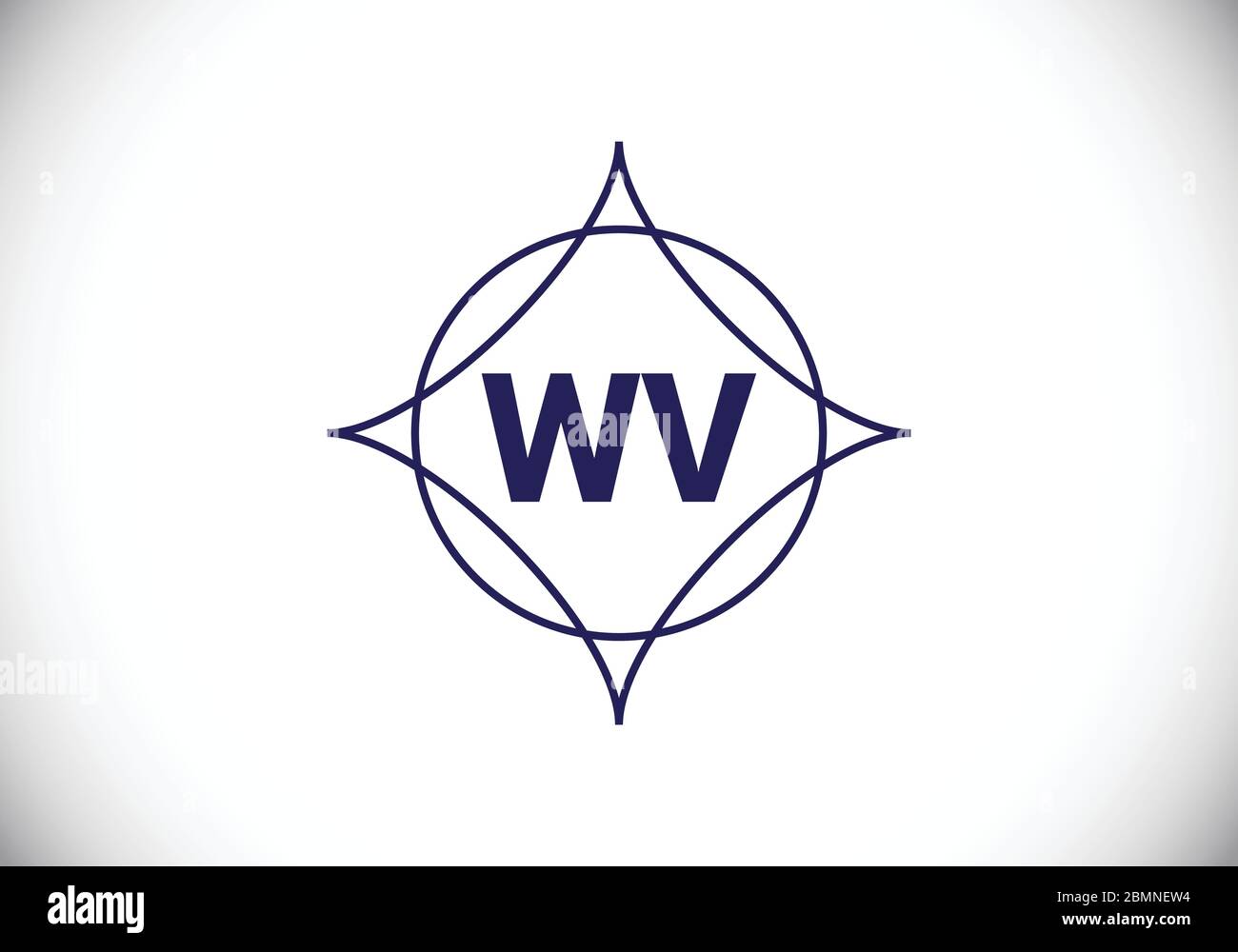 Initial Monogram Letter W V Logo Design Vector Template. Graphic ...