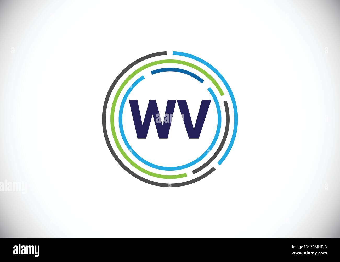 Initial Monogram Letter W V Logo Design Vector Template. Graphic ...