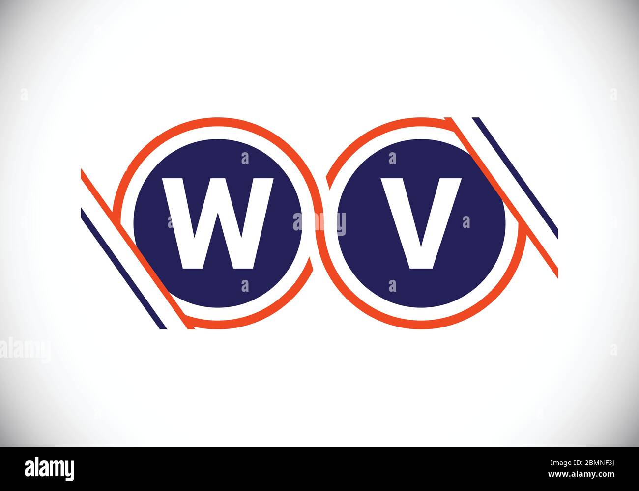 Initial Monogram Letter W V Logo Design Vector Template. Graphic ...