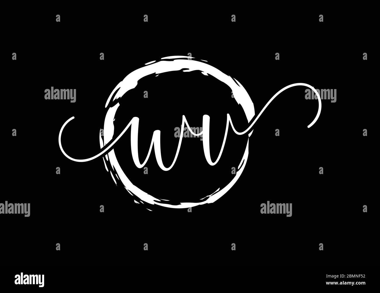 Initial Monogram Letter W V Logo Design Vector Template. Graphic ...