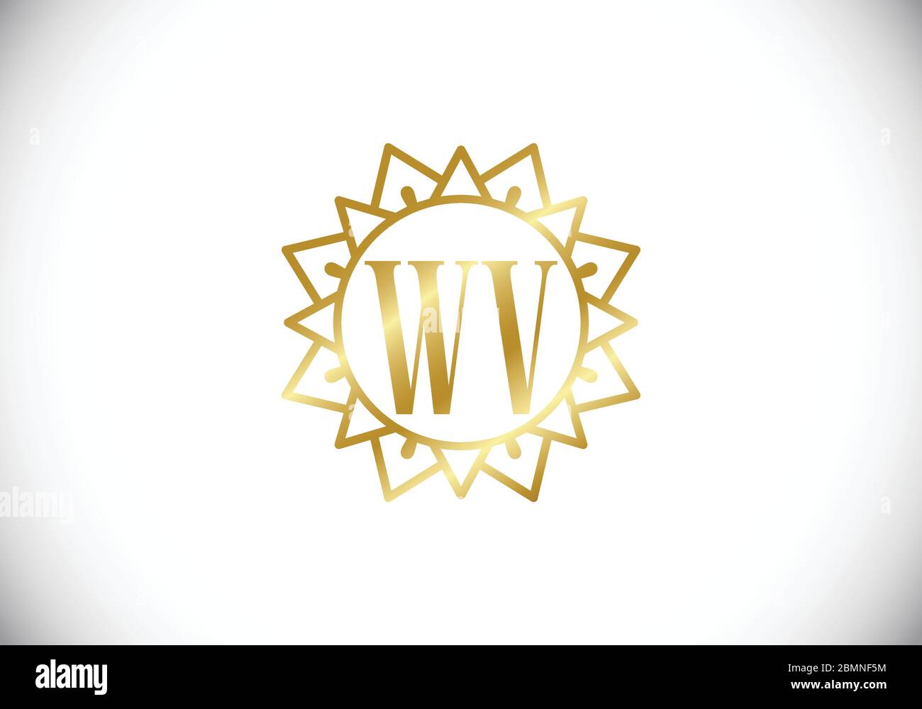 Initial Monogram Letter W V Logo Design Vector Template. Graphic ...