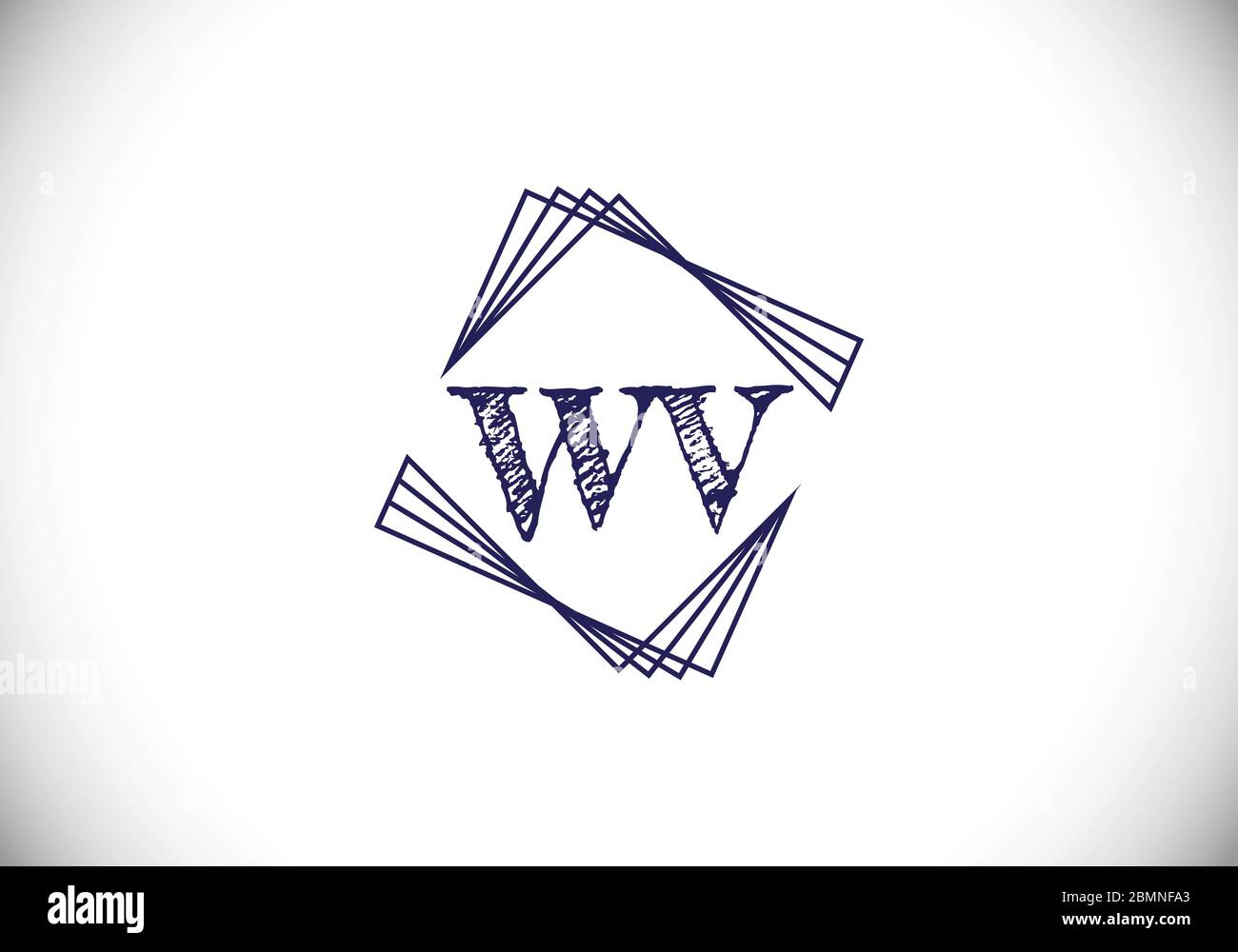 Initial Monogram Letter W V Logo Design Vector Template. Graphic ...