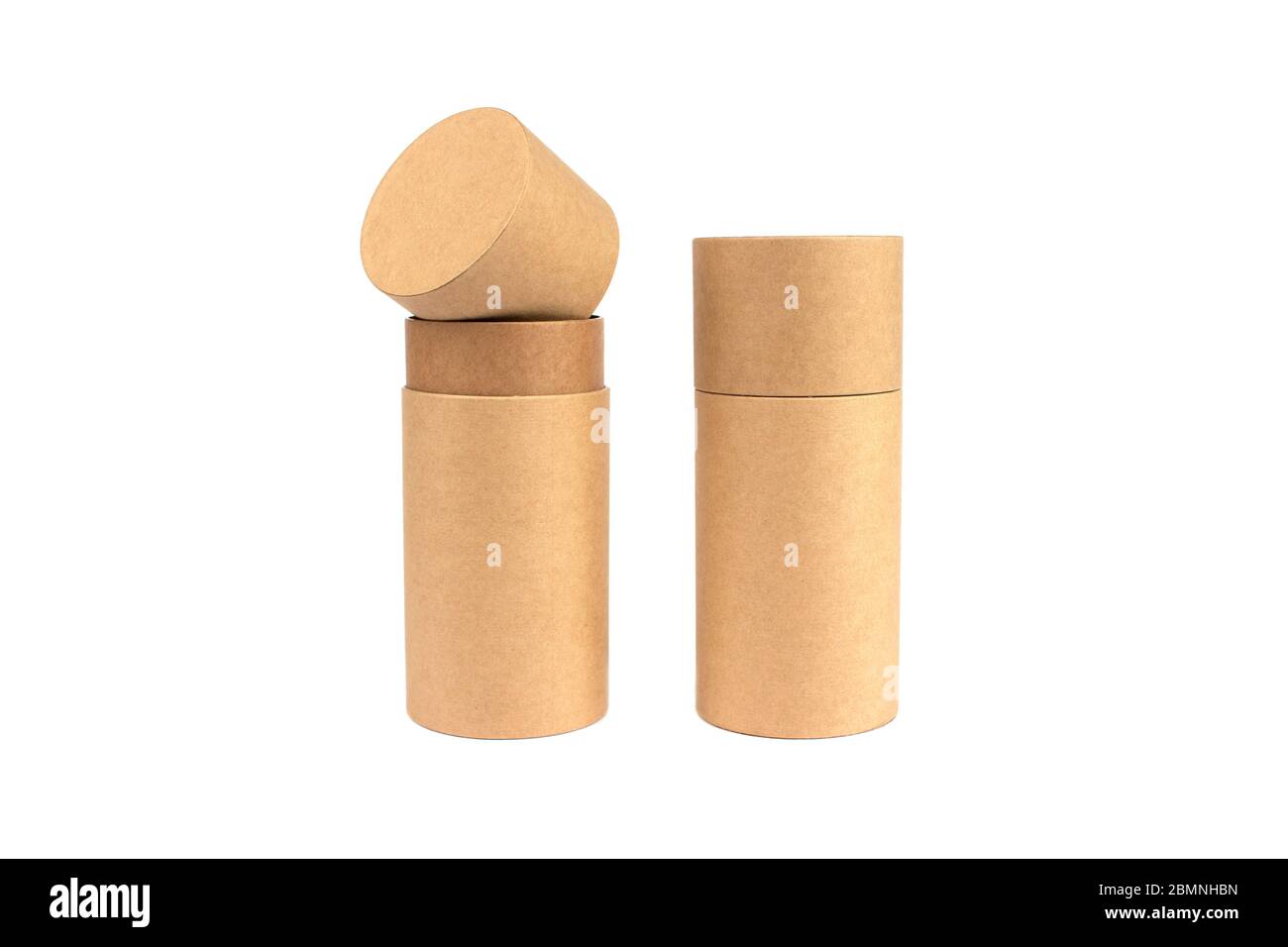 Open and closed paper tubes, cardboard containers for packaging ...