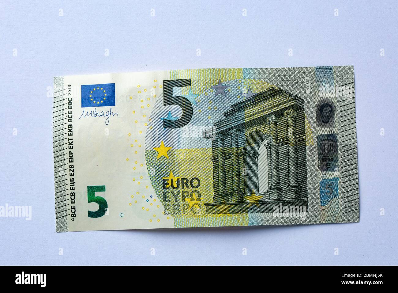 Five Euro note, Euro currency Stock Photo - Alamy