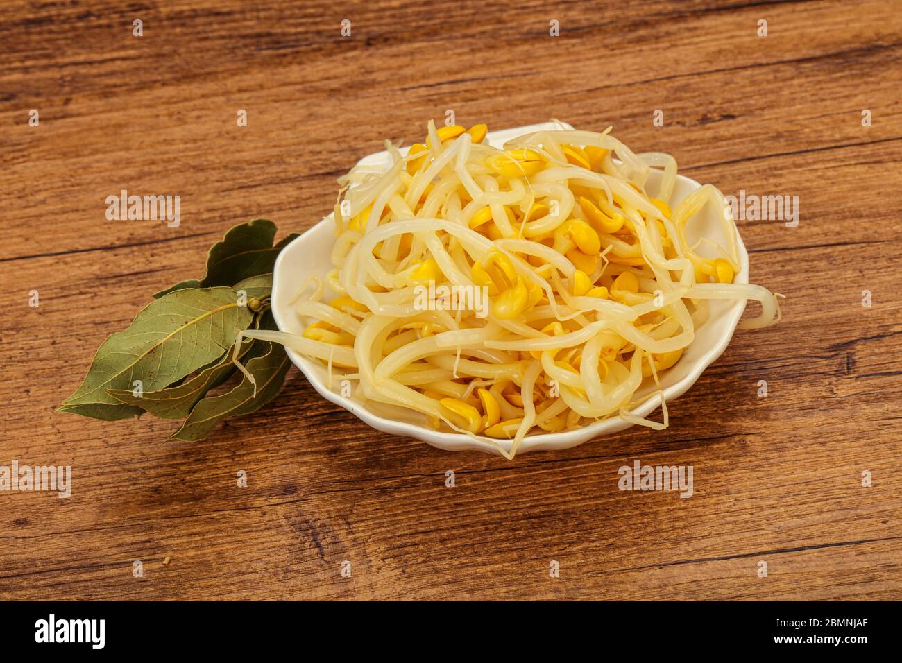 Vegan food - Soy sprout heap in the bowl Stock Photo - Alamy
