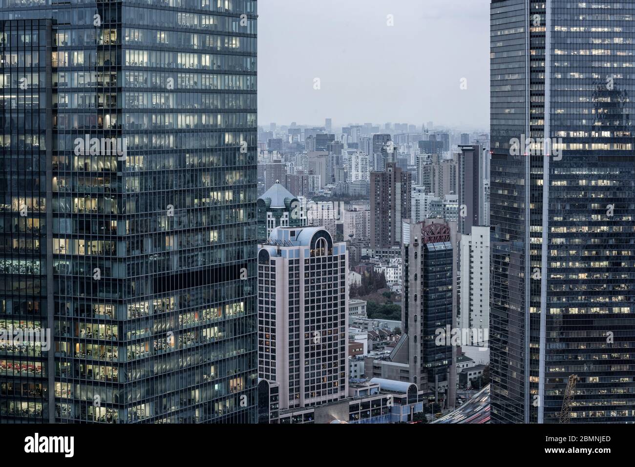 office building exterior and cityscape in Shanghai Stock Photo - Alamy