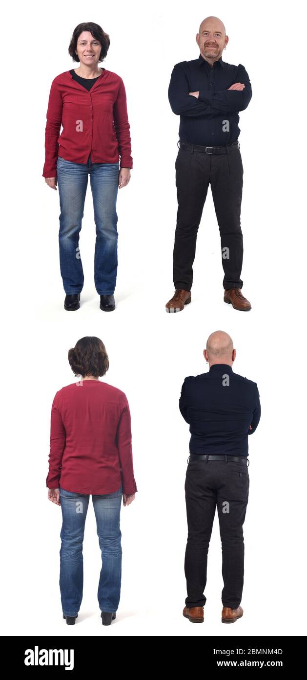 Front and back of person cutout Cut Out Stock Images & Pictures - Alamy