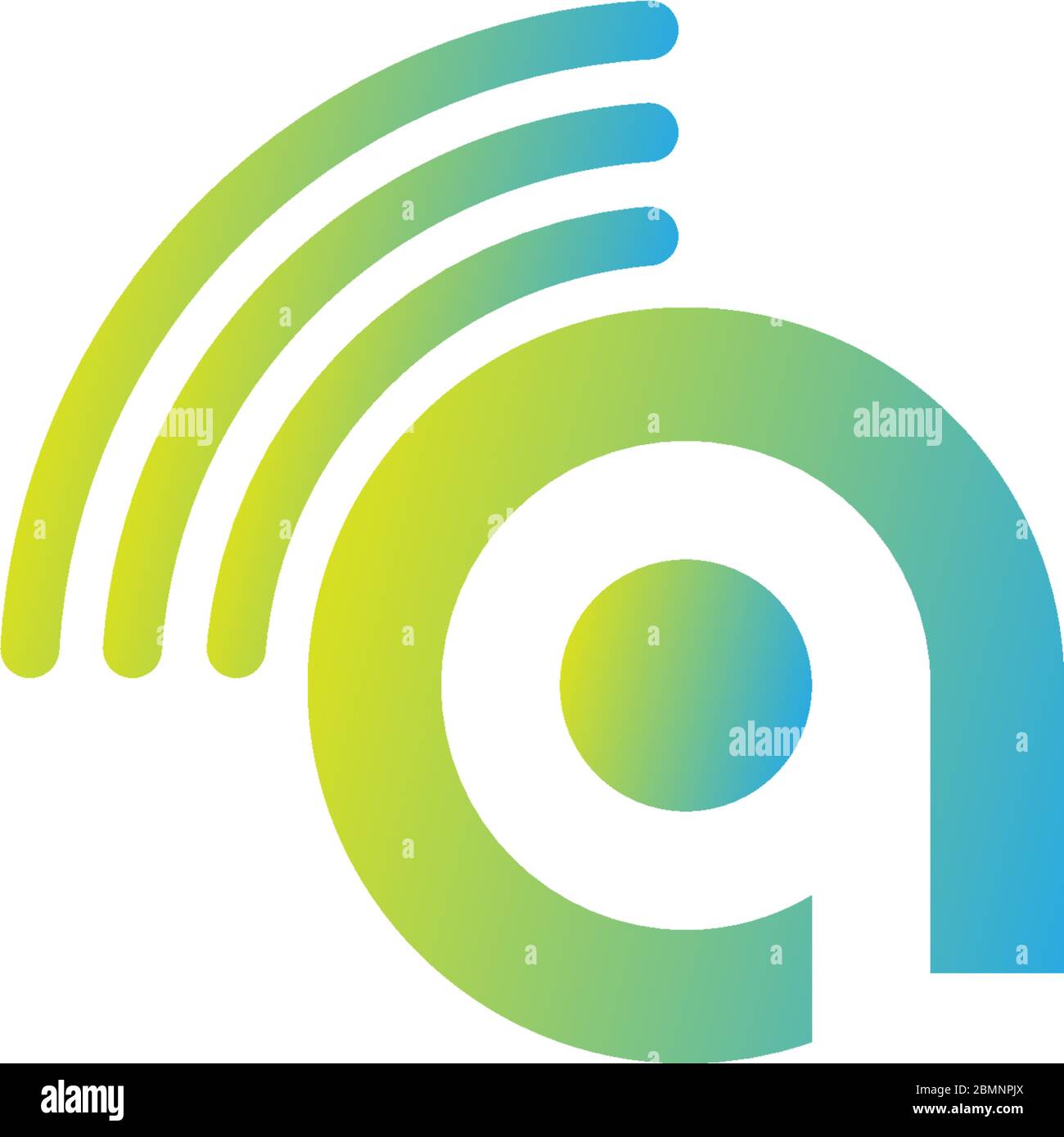 Letter A Wireless Internet logo illustration Stock Vector Image & Art ...