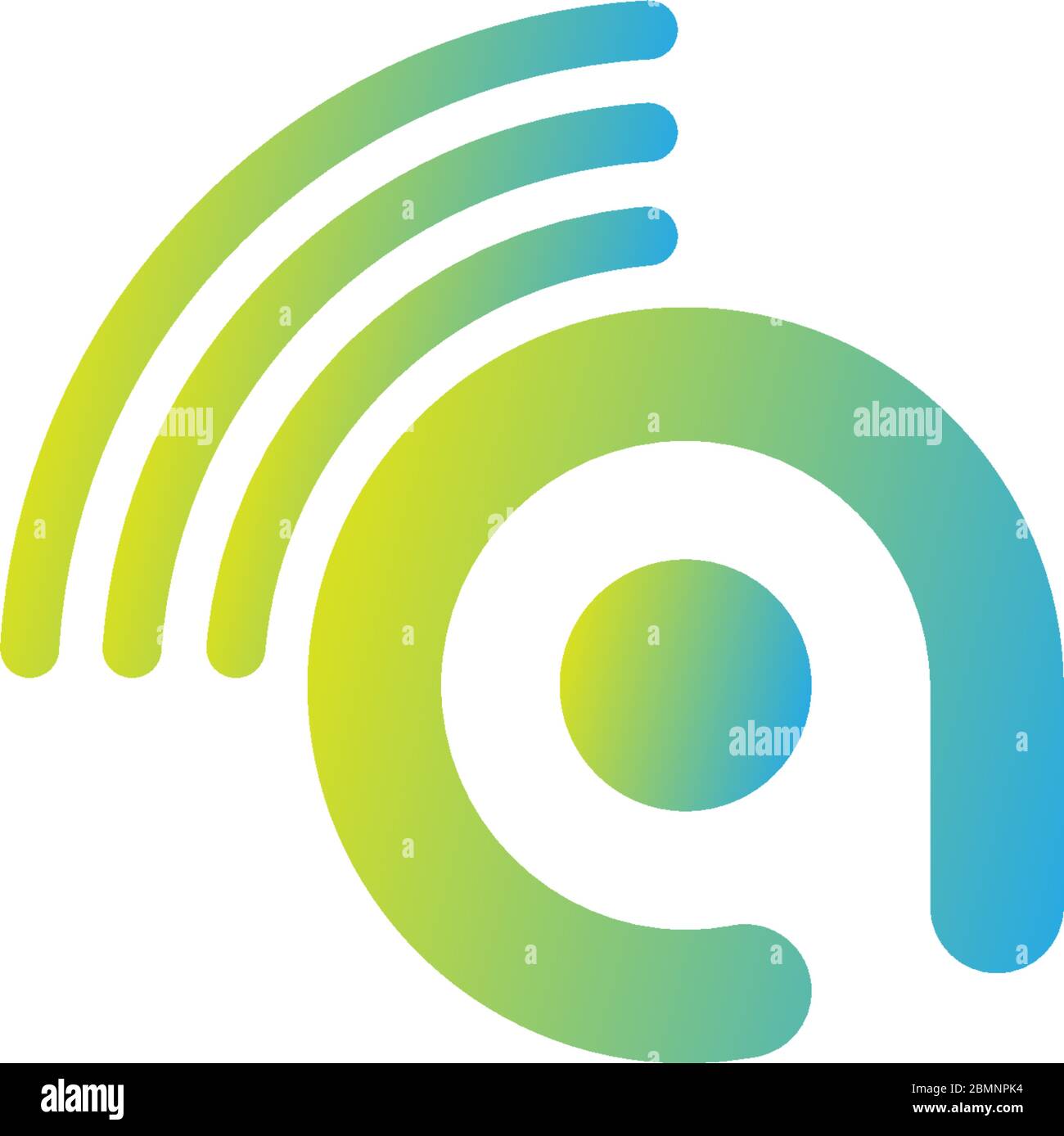 Letter A Wireless Internet logo illustration Stock Vector Image & Art ...