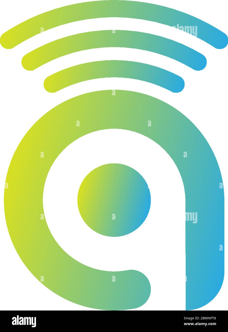 Letter A Wireless Internet logo illustration Stock Vector Image & Art ...