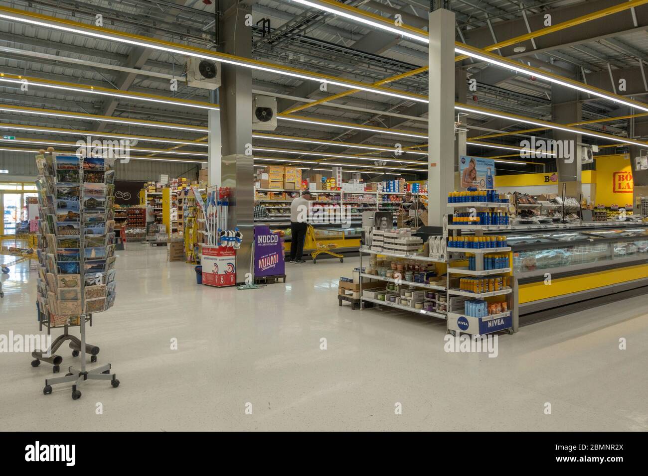 General view of a branch of the Icelandic, Bonus supermarket, Akureyri ...