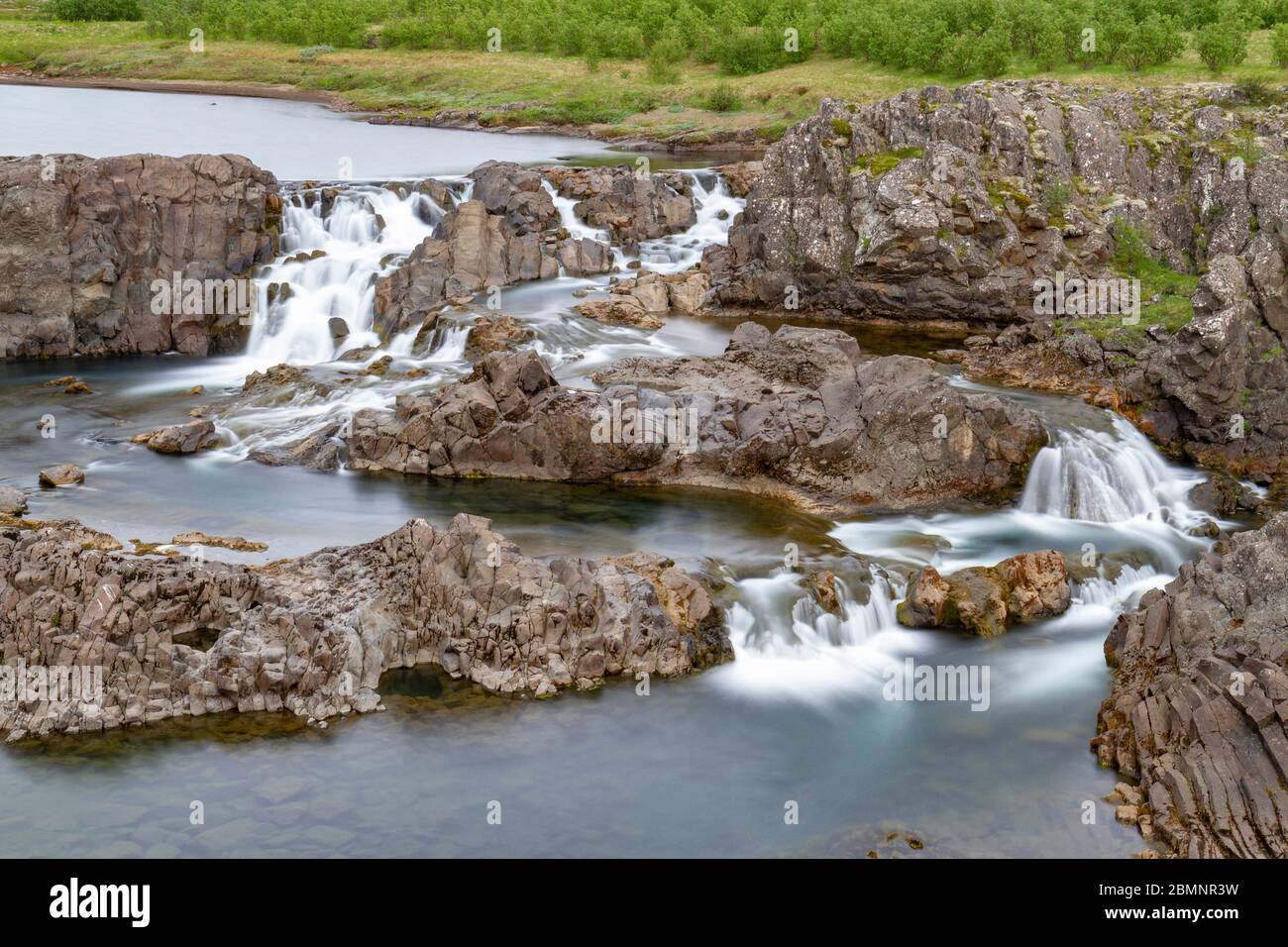 The Glanni Waterfall on the Norðurá River, West Iceland Stock Photo - Alamy
