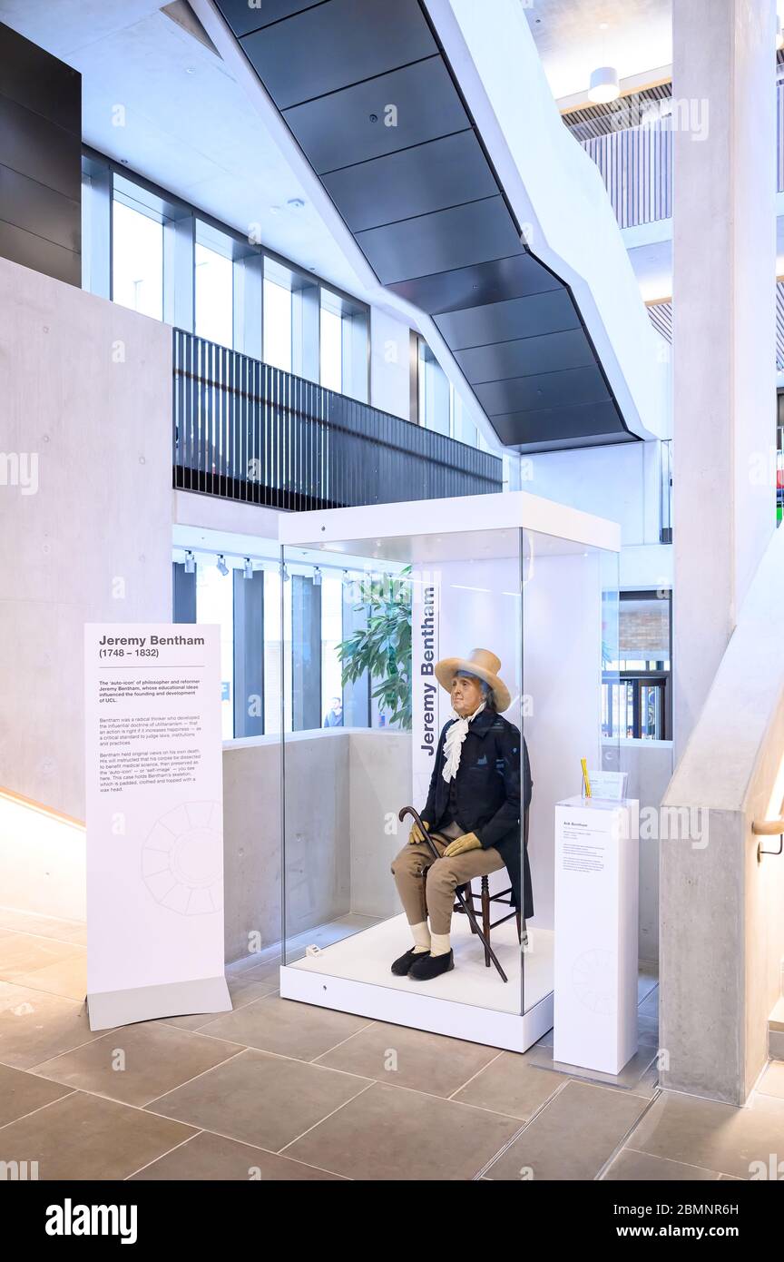 Jeremy Bentham, Student Centre, UCL - Wax face modelled by Jaques ...