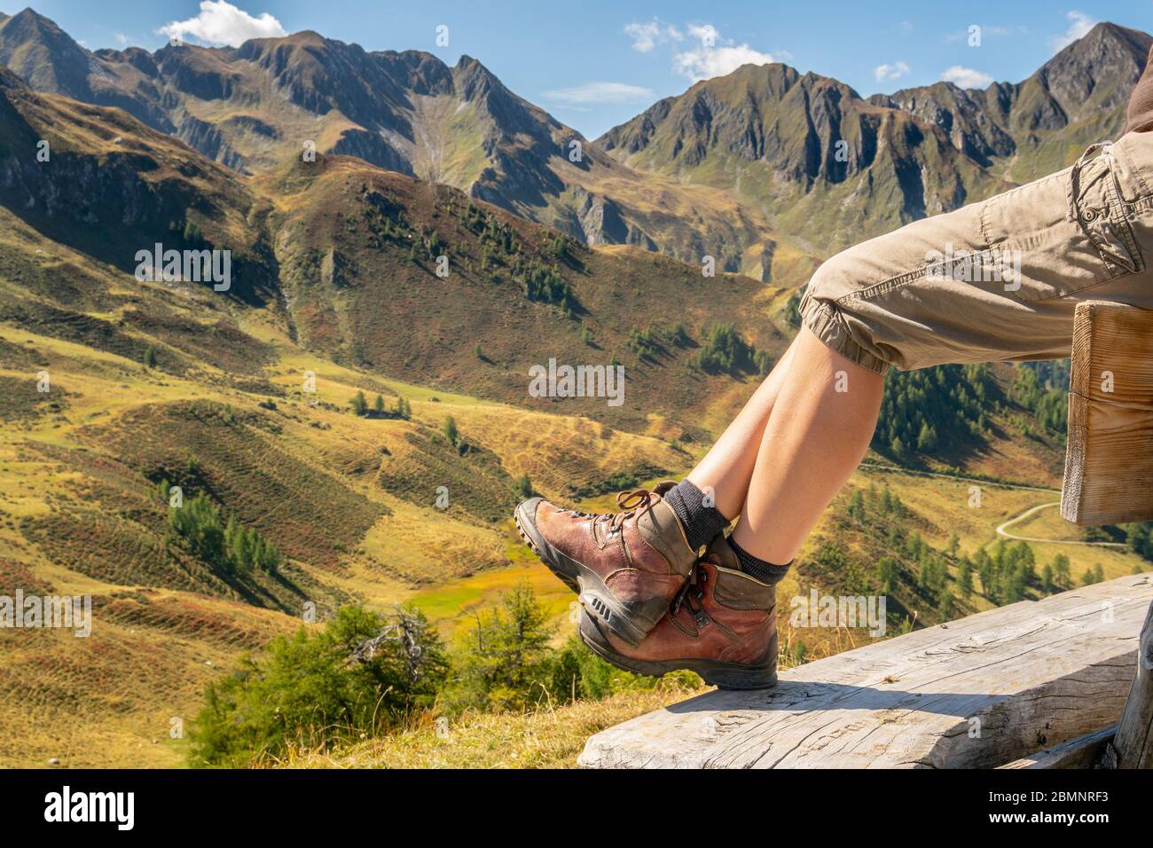 Hiking in mountains close up hi-res stock photography and images - Alamy