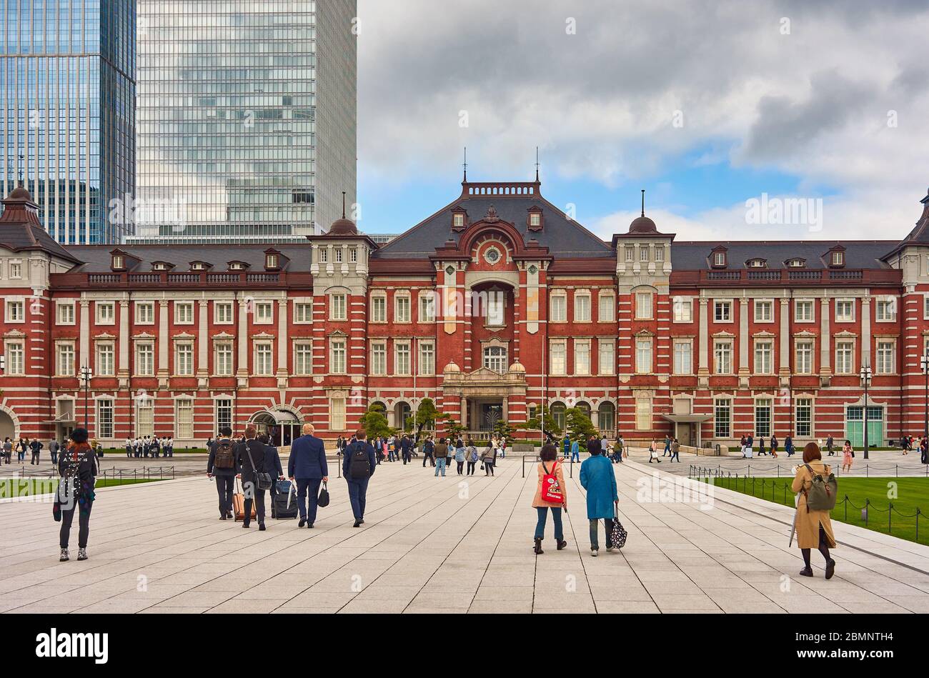 Tokyo / Japan - April 18, 2018: Tokyo Station, main railway station in ...