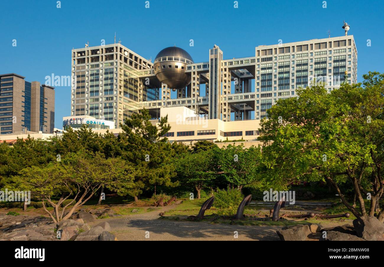 Tokyo / Japan - April 19, 2018: Aqua City Odaiba shopping mall and ...
