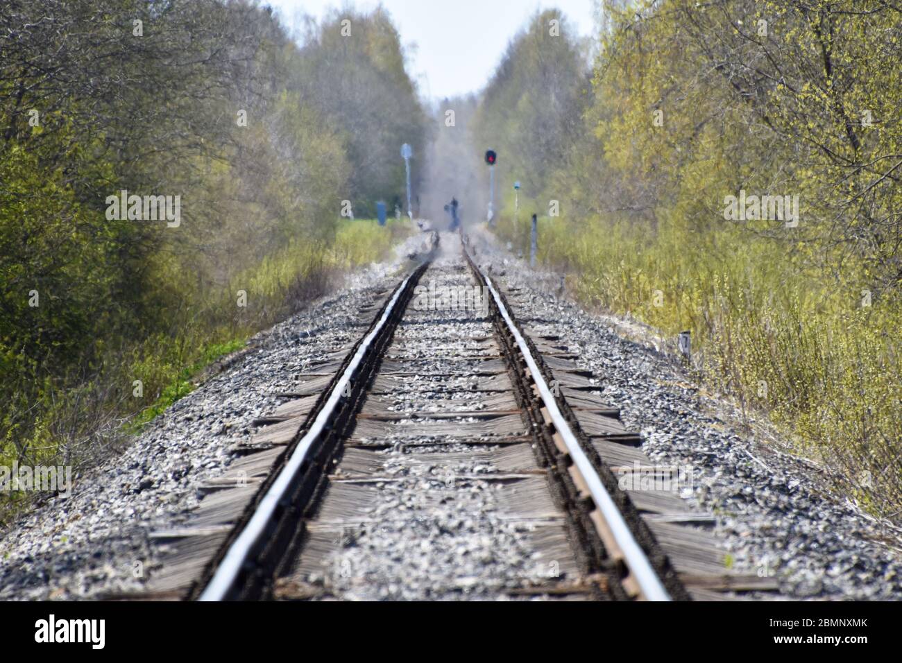 Landscape shot of a railroad line hi-res stock photography and images ...