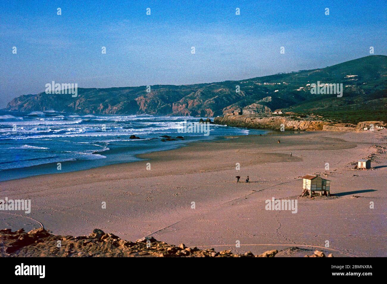 beach near Cabo da Roca, most western point of the European continent ...