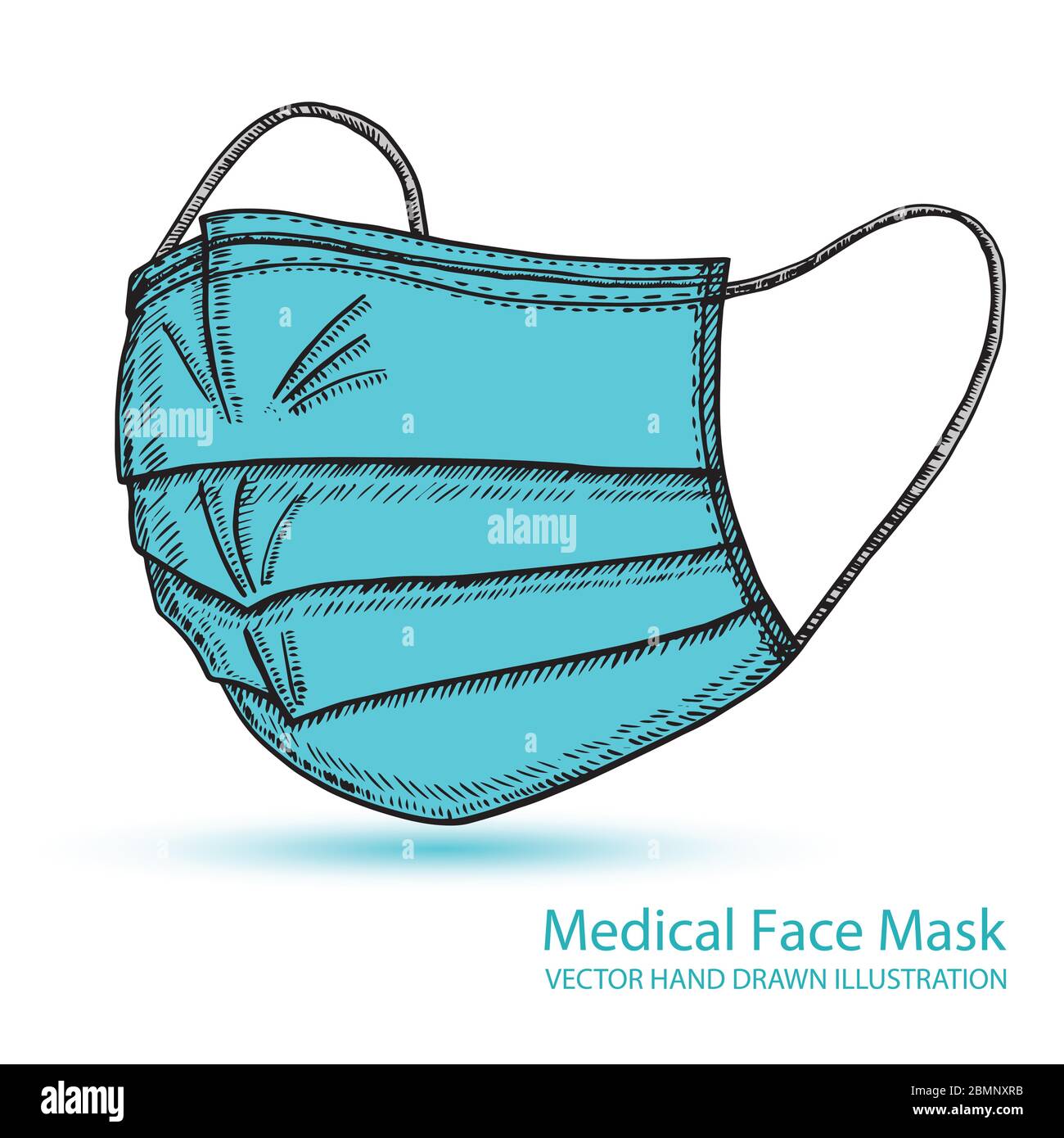 Breathing medical respiratory mask. Hospital or pollution protect face ...