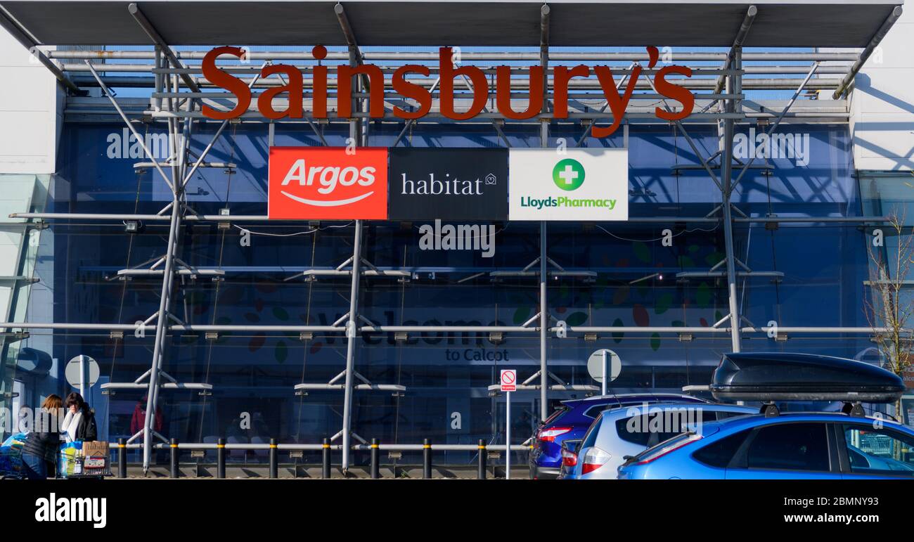 Reading, United Kingdom - February 06 2020: The frontage of the large ...