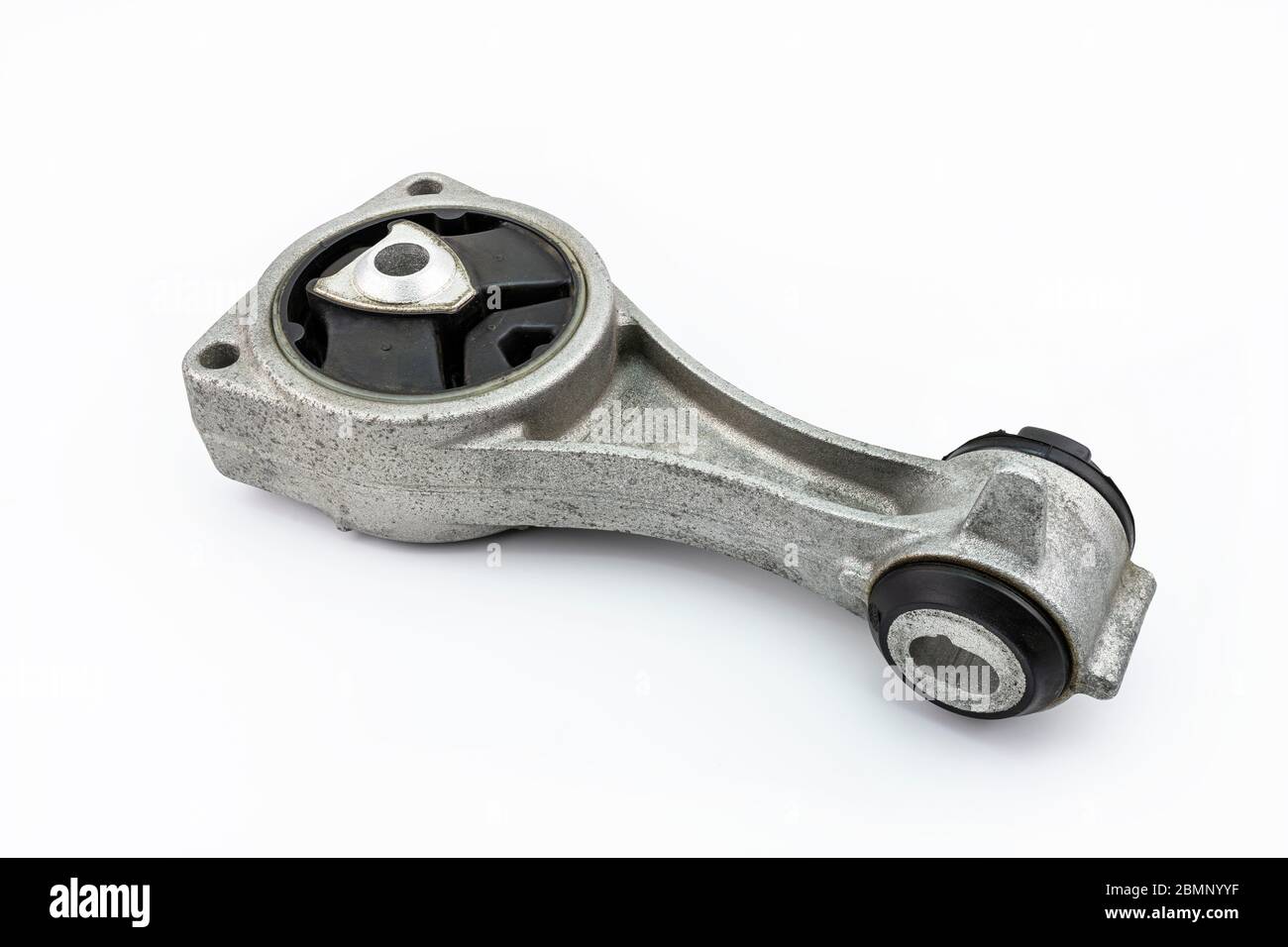 An engine mount, in the shape of an arm, used to stabilize the diesel ...