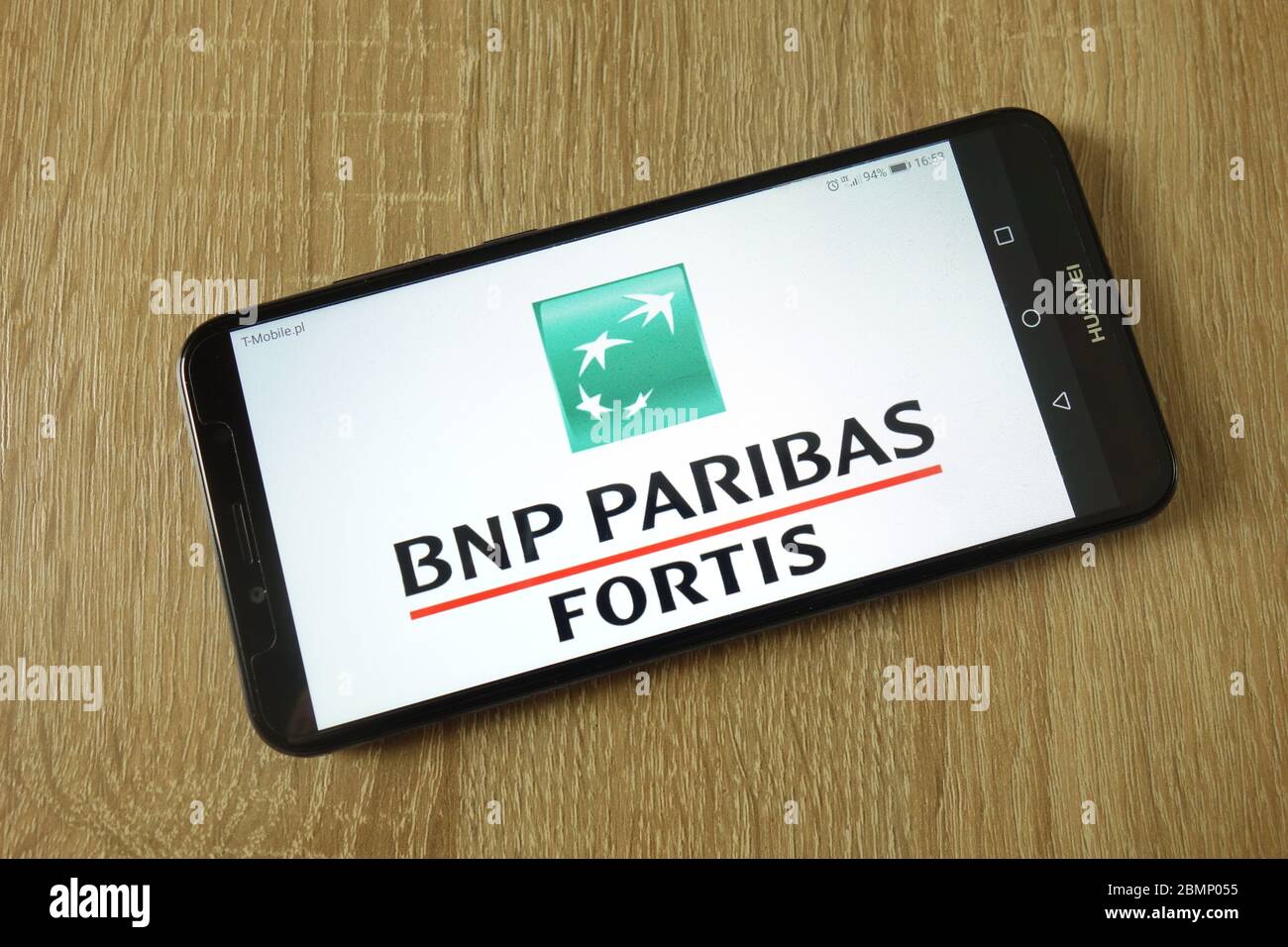 BNP Paribas Fortis logo displayed on smartphone Stock Photo - Alamy