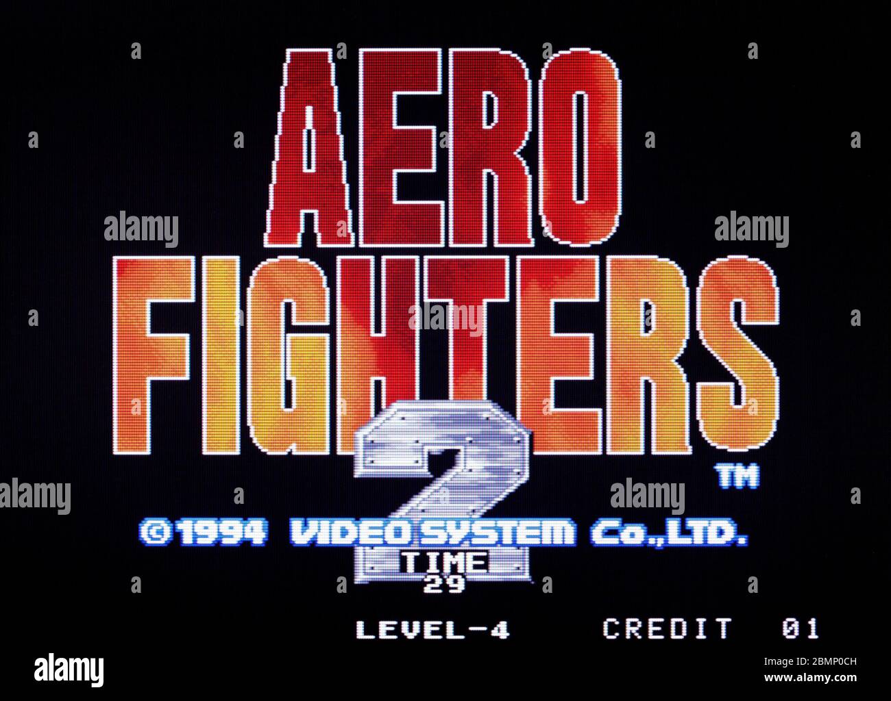 Aero Fighters 2 - SNK Neo-Geo NeoGeo - Editorial use only Stock Photo ...