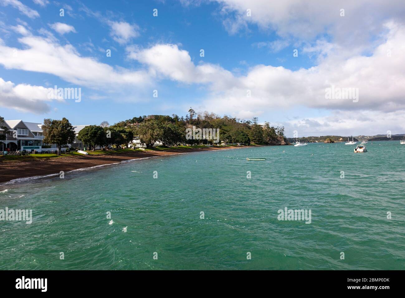 The beach view from The Strand, Russell, New Zealand Stock Photo - Alamy