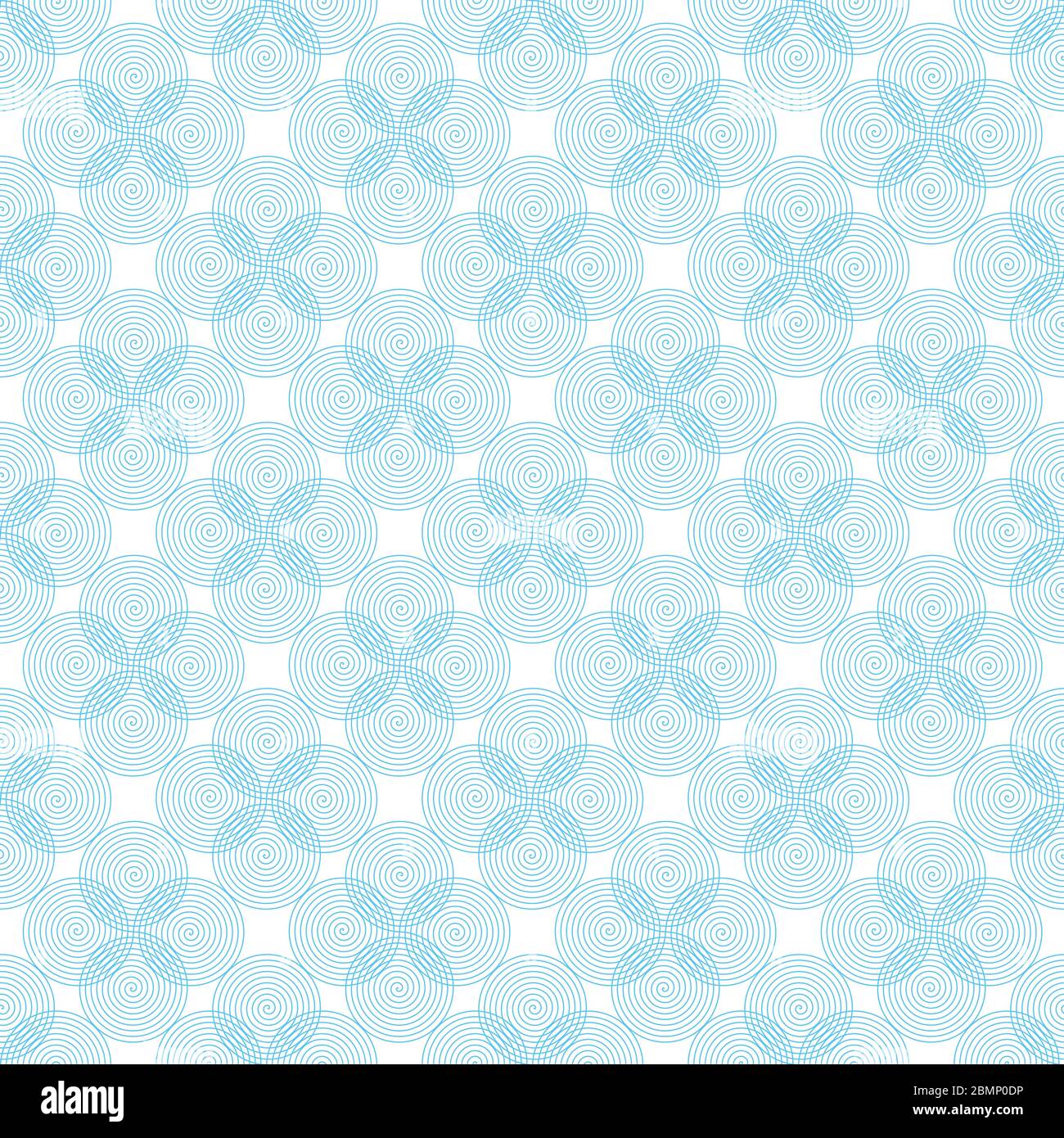 Abstract spiral circle swirls Seamless pattern background. Stock Vector ...