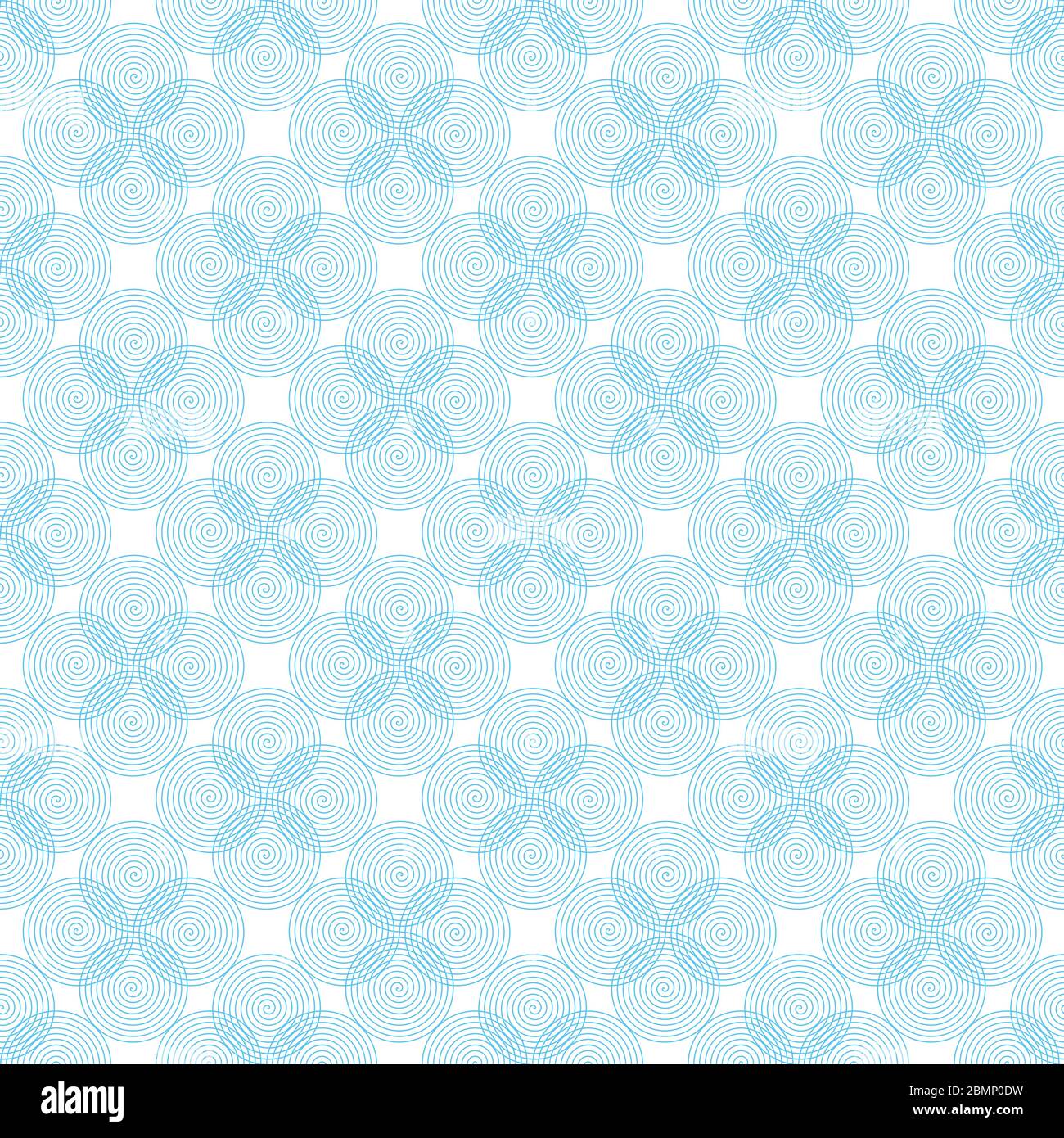 Abstract spiral circle swirls Seamless pattern background. Stock Vector ...