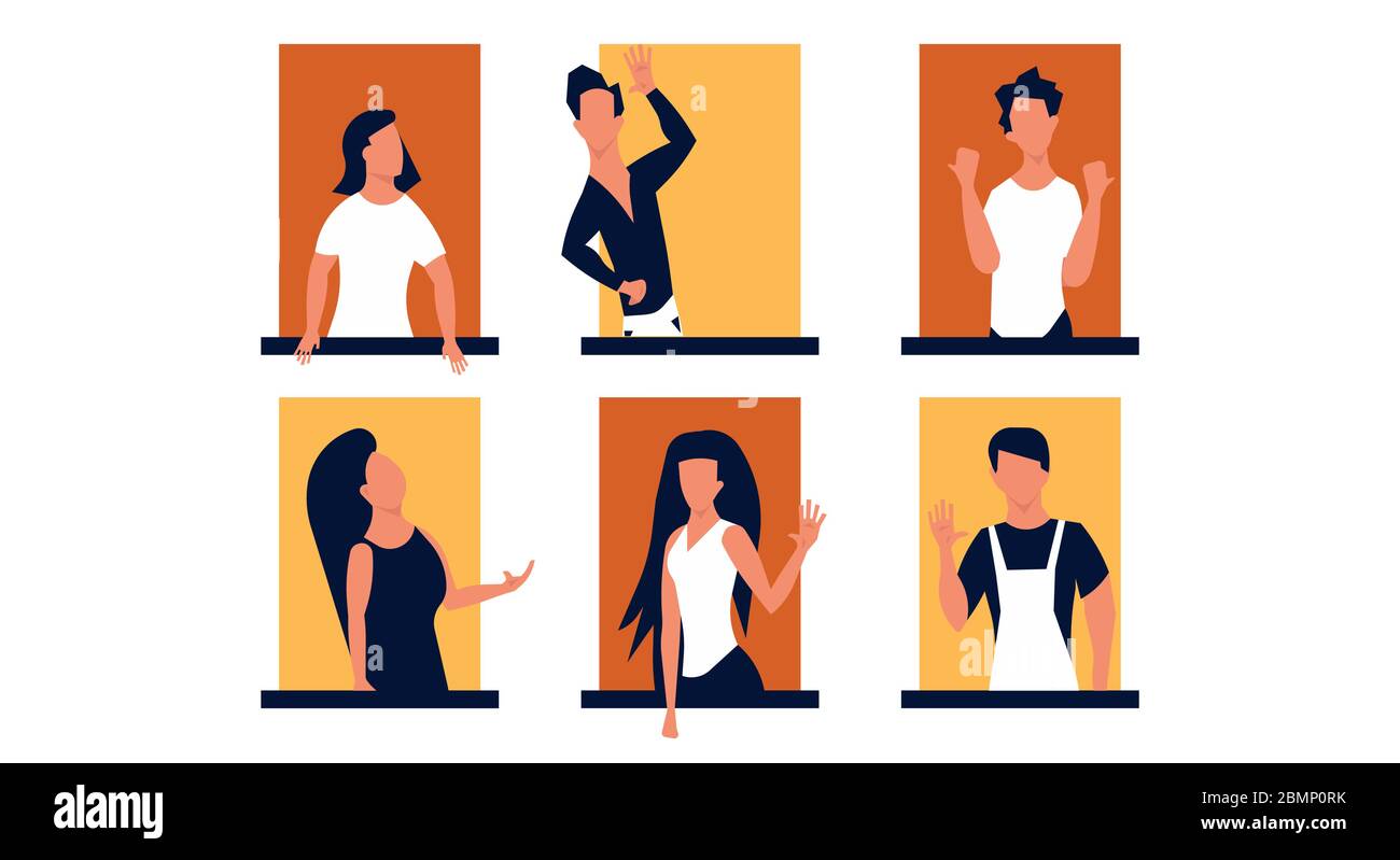 Team balcony Cut Out Stock Images & Pictures - Alamy