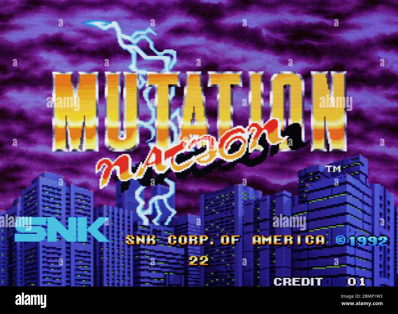 Mutation Nation - SNK Neo-Geo NeoGeo - Editorial use only Stock Photo ...