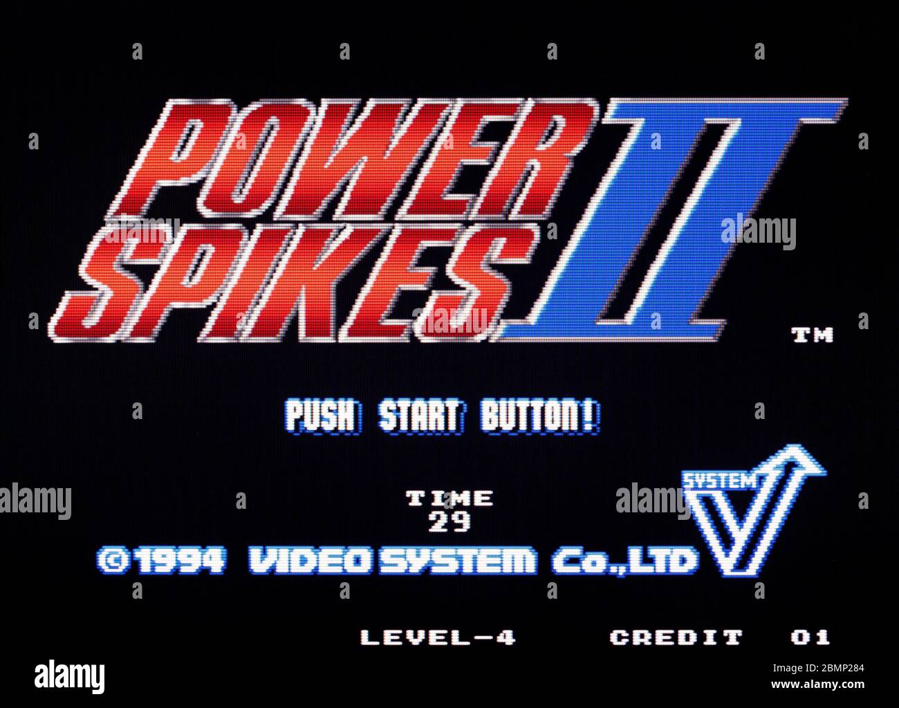 Power Spikes II 2 - SNK Neo-Geo NeoGeo - Editorial use only Stock Photo ...