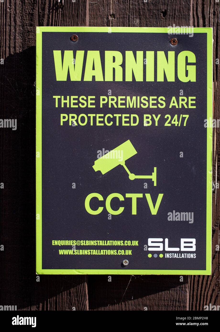 Premises warning sign hi-res stock photography and images - Alamy